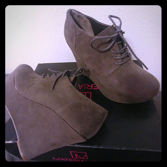 Material Girl | Shoes | Material Girl Wedge Bootie | Poshmark